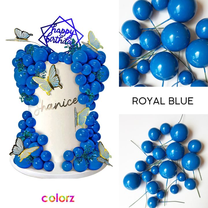 Royal Blue Faux Balls - Colorz LK | The Decor Store | Sri Lanka