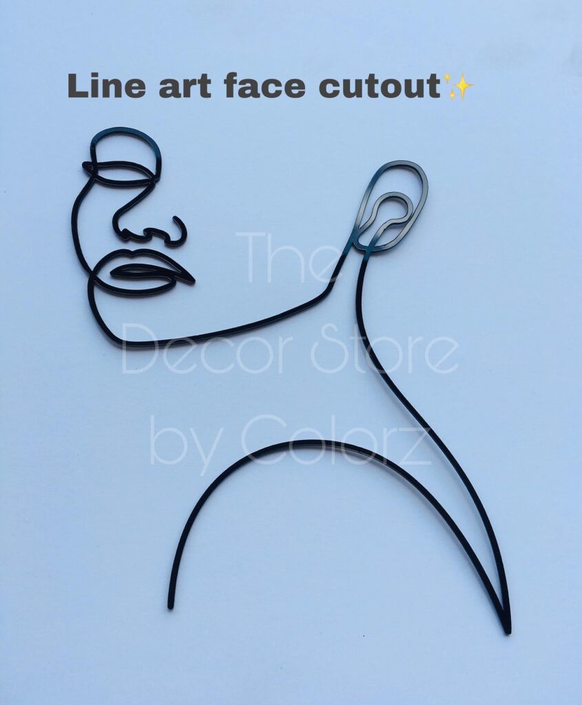 Line Art Face 002 - Colorz LK | The Decor Store | Sri Lanka