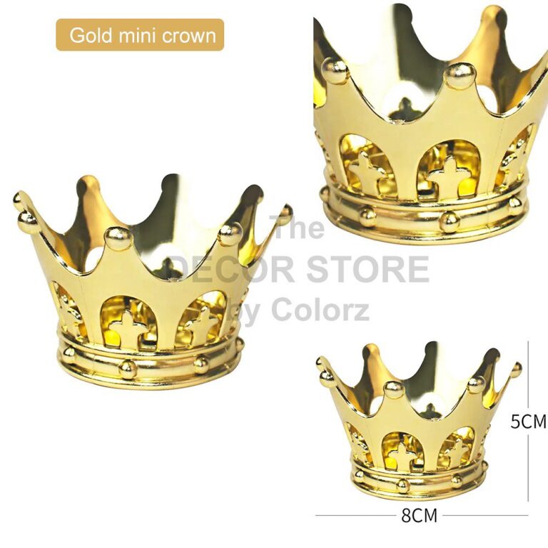 Mini Crown 01 (Gold) – Colorz LK | The Decor Store | Sri Lanka