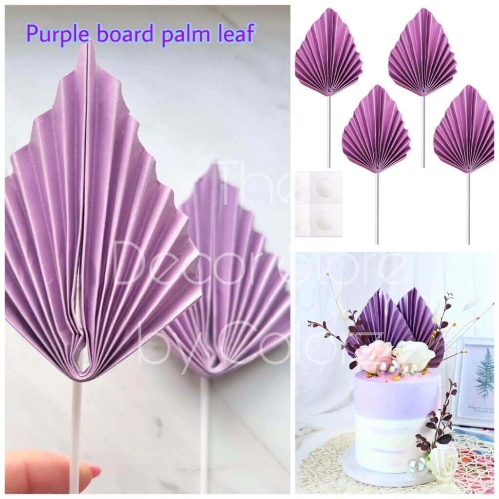 Board Palm Leaf (Purple) - Colorz LK | The Decor Store | Sri Lanka