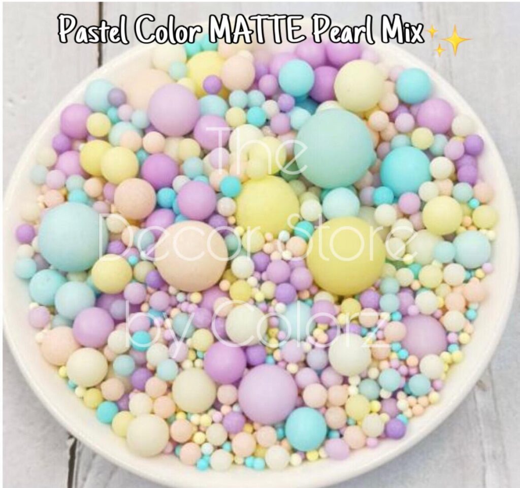 Pastel Colour Matte Pearl Mix - Colorz LK | The Decor Store | Sri Lanka