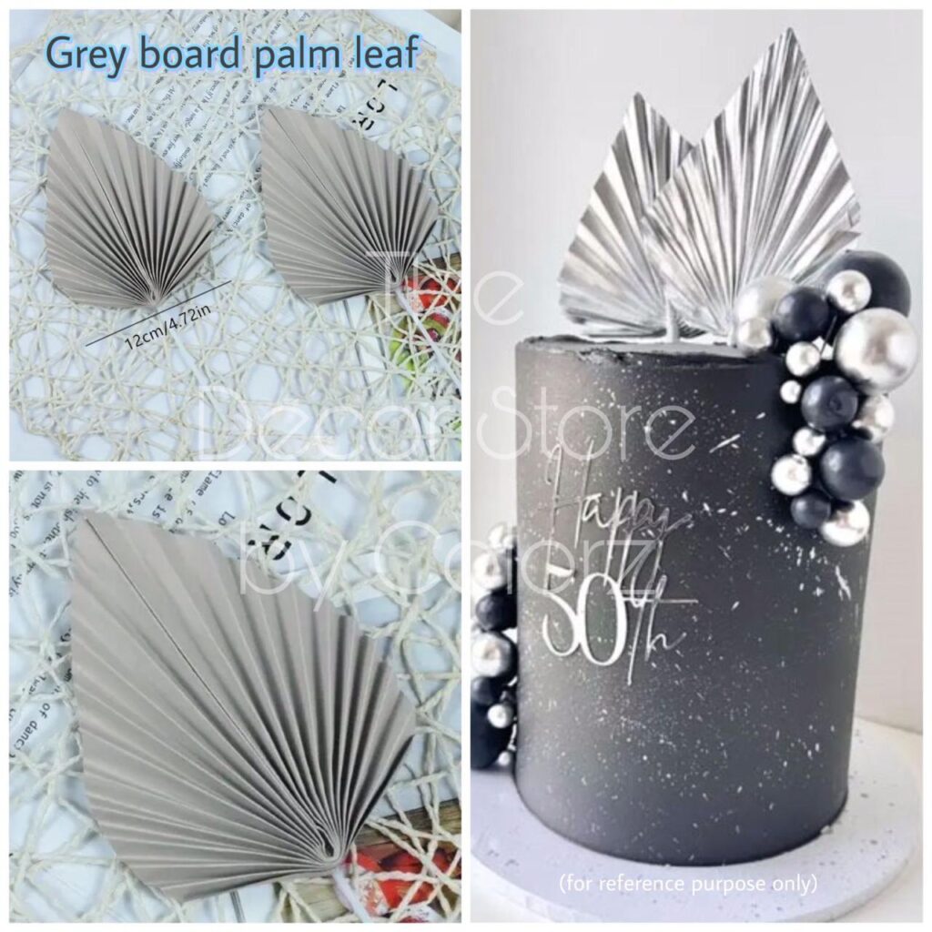 Board Palm Leaf (Grey) - Colorz LK | The Decor Store | Sri Lanka