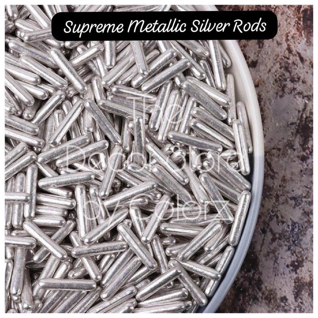Metallic Silver Rods - Colorz LK | The Decor Store | Sri Lanka