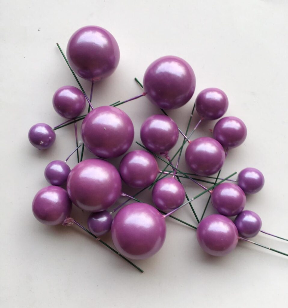 Purple Pearl Faux Balls - Colorz LK | The Decor Store | Sri Lanka