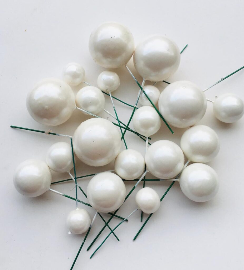 White Pearl Faux Balls - Colorz LK | The Decor Store | Sri Lanka