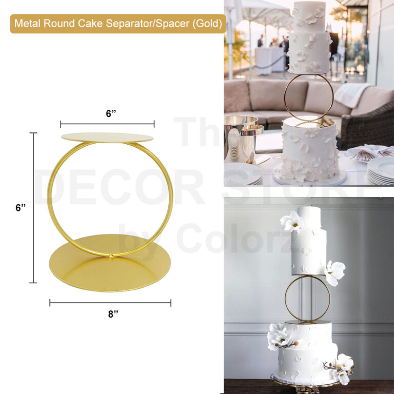 Metal Round Cake Separator (Gold) - Colorz LK | The Decor Store | Sri Lanka
