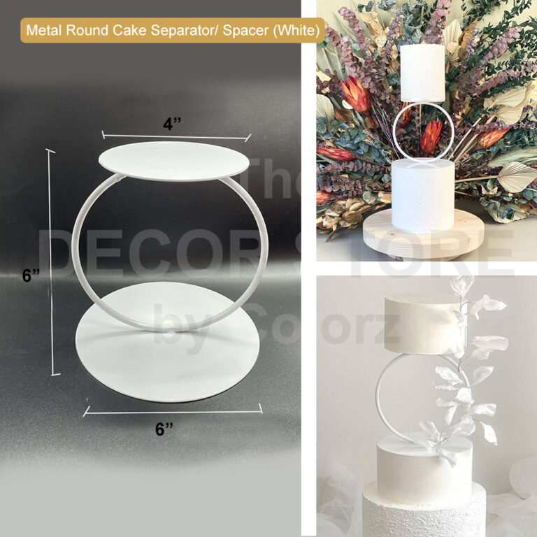 Metal Round Cake Separator/Spacer (White) - Colorz LK | The Decor Store ...
