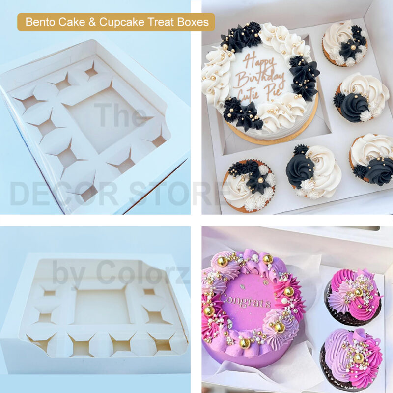 Bento Cake & Cupcake Treat Boxes - Colorz LK | The Decor Store | Sri Lanka