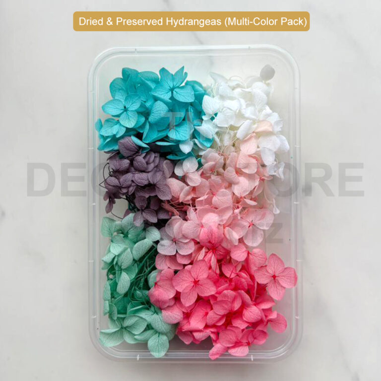 Dried & Preserved Hydrangeas (Multi-Colour Pack) - Colorz LK | The ...