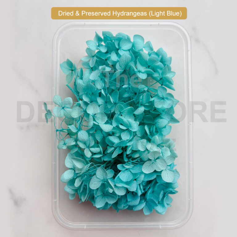 Dried & Preserved Hydrangeas (Light Blue) - Colorz LK | The Decor Store ...
